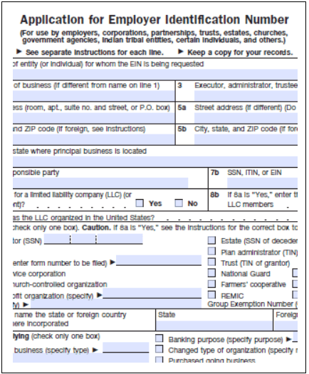 Employer Identification Number (EIN) Order Form | Delaware Business ...