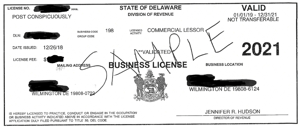 Delaware Business License Service Order Form | Delaware Business ...